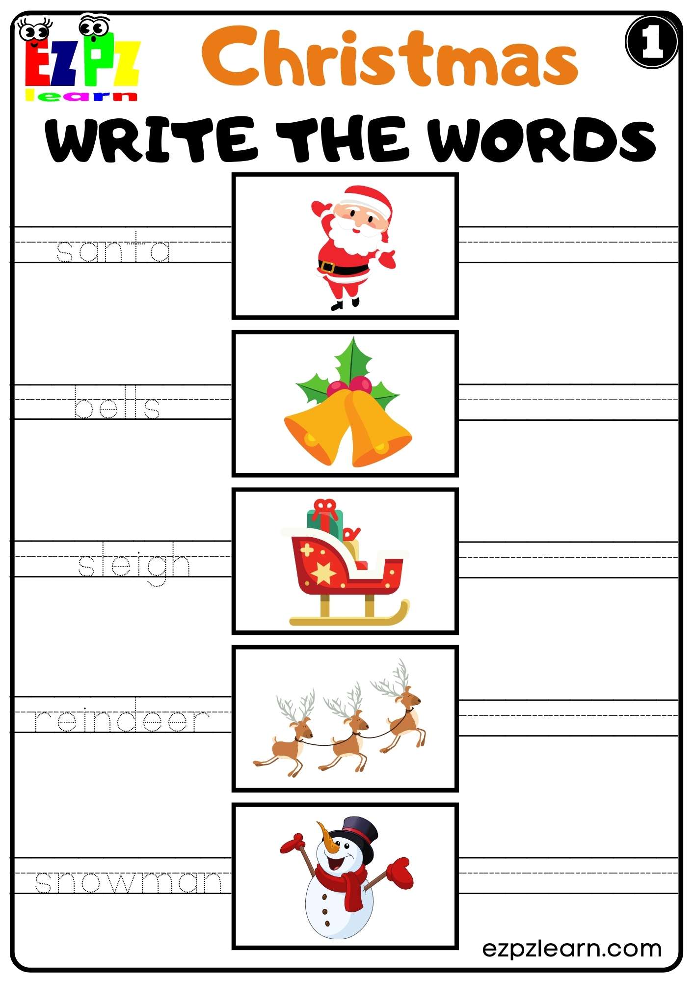Christmas Verbs Worksheets Fanny Printable